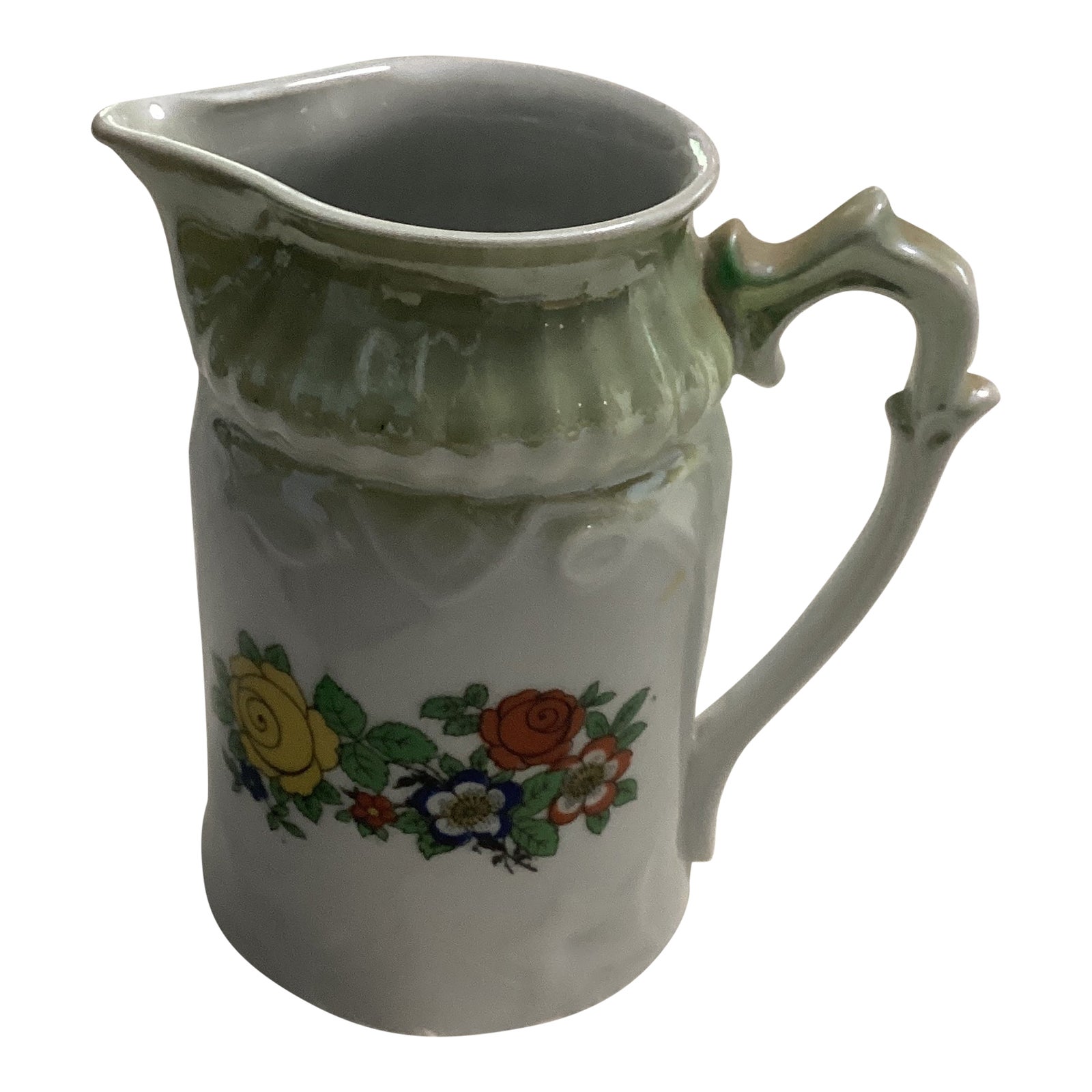 Vintage R. G. Bavaria Porcelain Lusterware Water/Milk Picture | Chairish