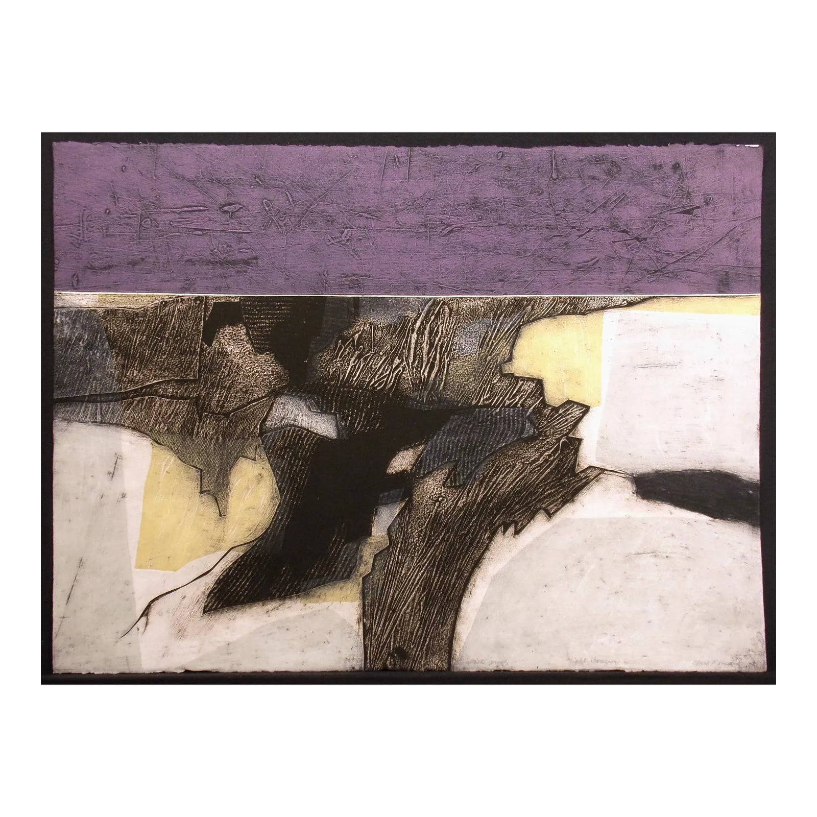 Clare Romano "Night Canyon" Hand Signed Limited Edition Collagraph ...
