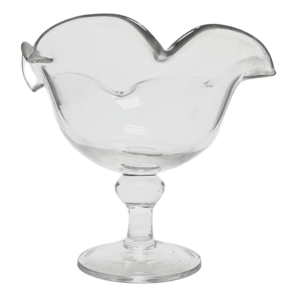 Postmodern Transparent Bowl on Stand, Poland, 1970s | Chairish