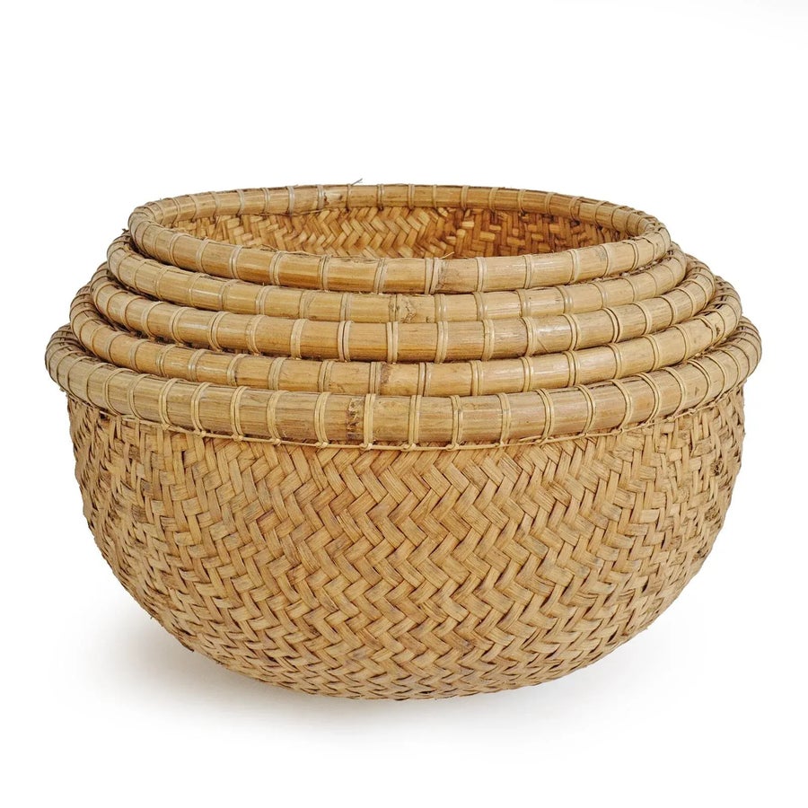 big w round baskets