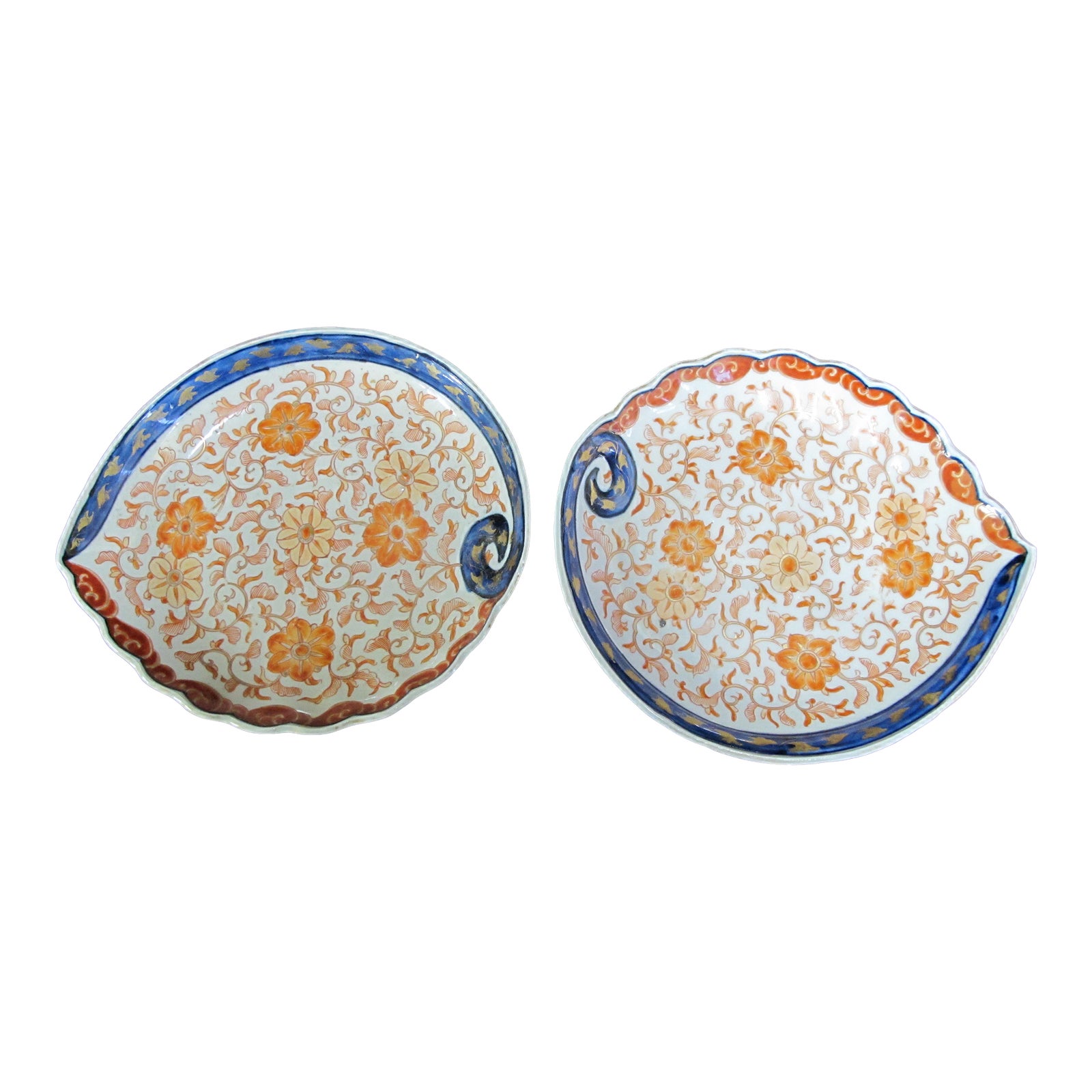 Japanese Abalone Shell or Leaf Shaped 19th Century Edo 10" Serving Dish ...