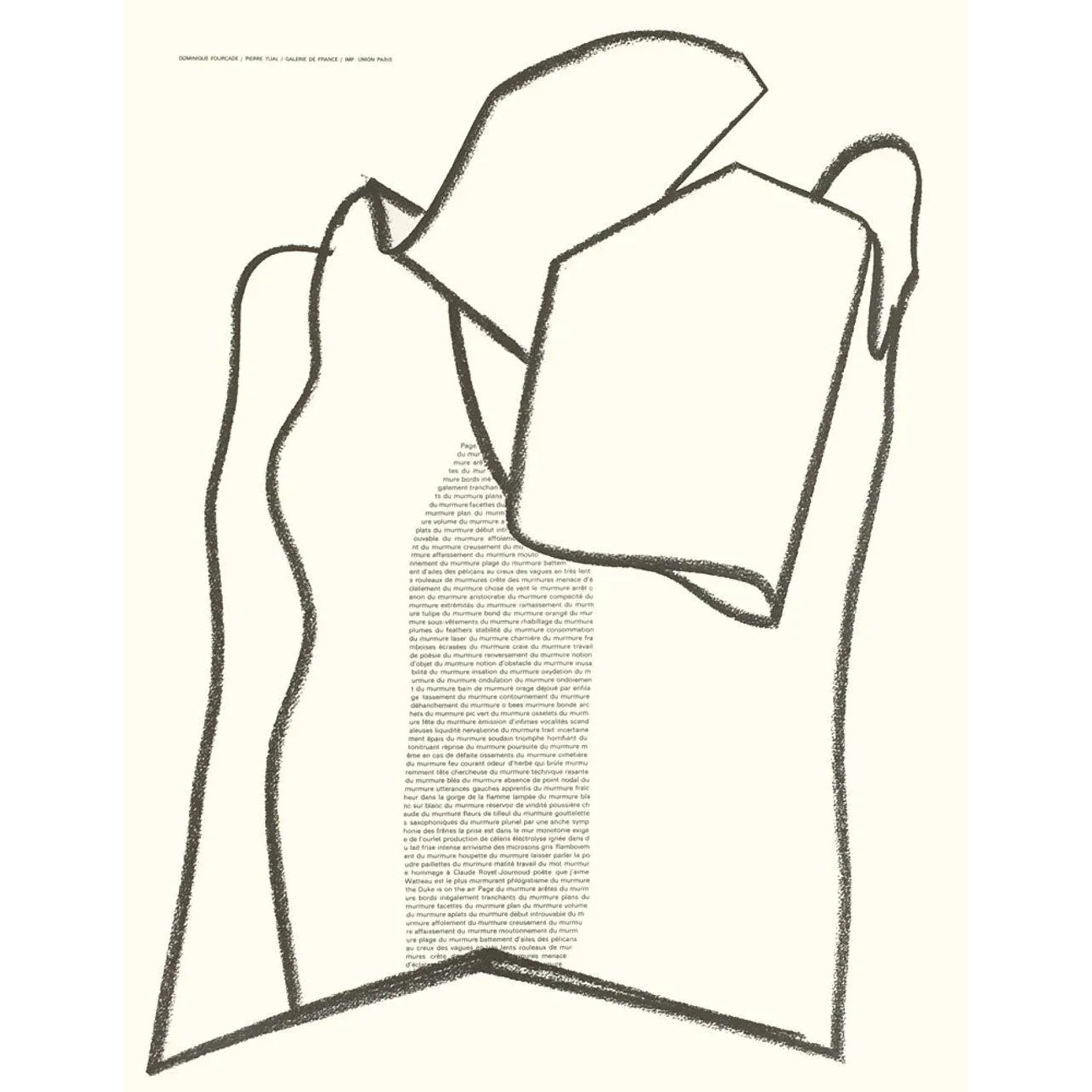 1990 Pierre Tual Galerie De France Poster | Chairish