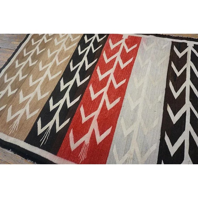 Early 20th Century American Navajo Style Carpet With Corn Design | Chairish