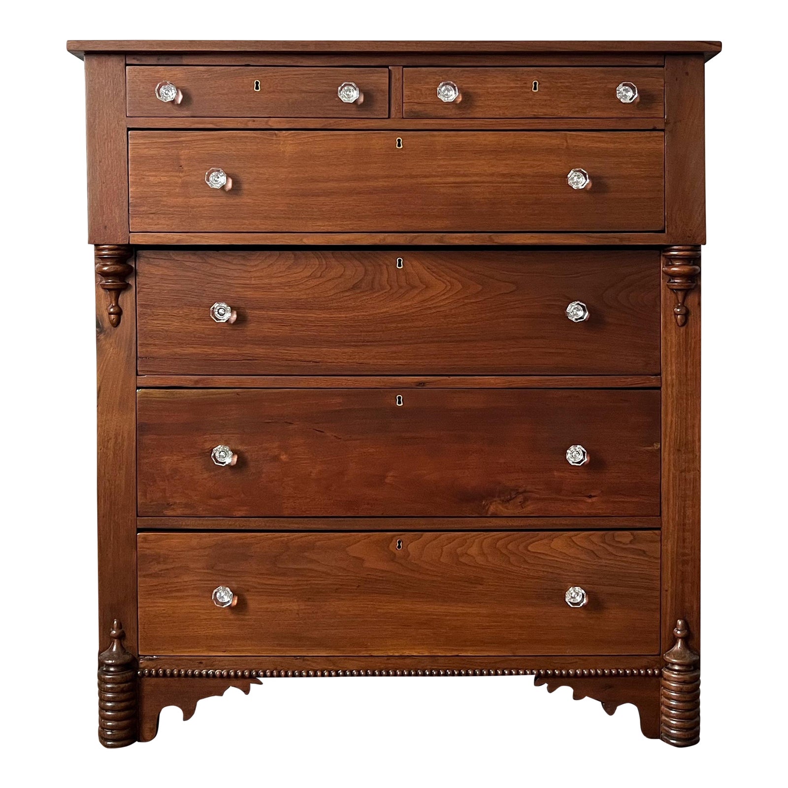 1800's Antique Farmhouse Entryway Highboy Dresser | Chairish