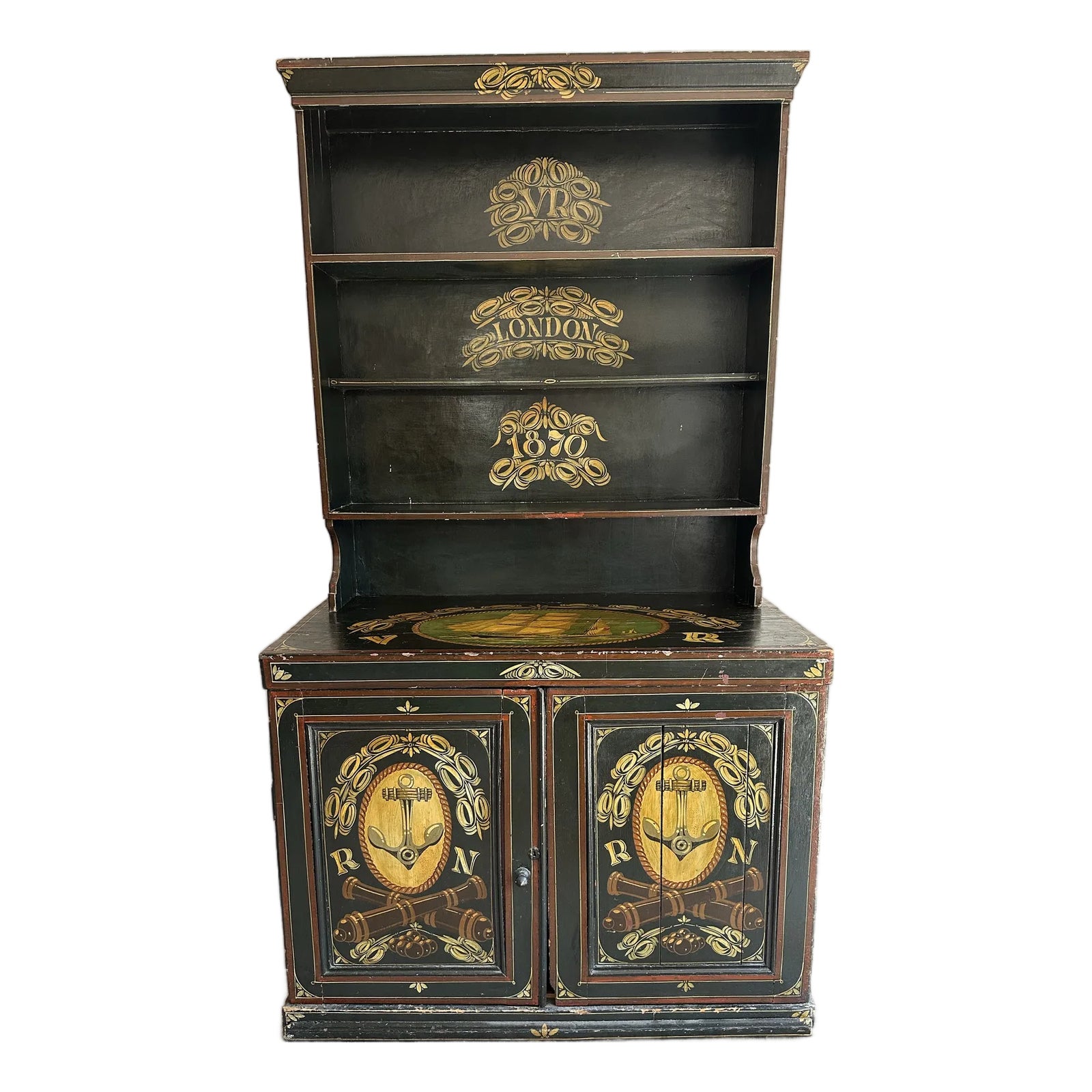 1870 Naval Officer’s Chest | Chairish