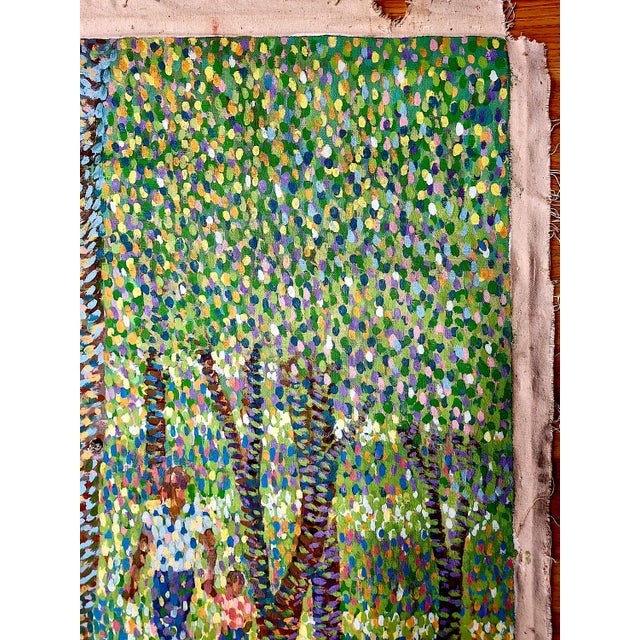A Figurative Pointillist Painting After Georges Seurat’s “Sunday ...