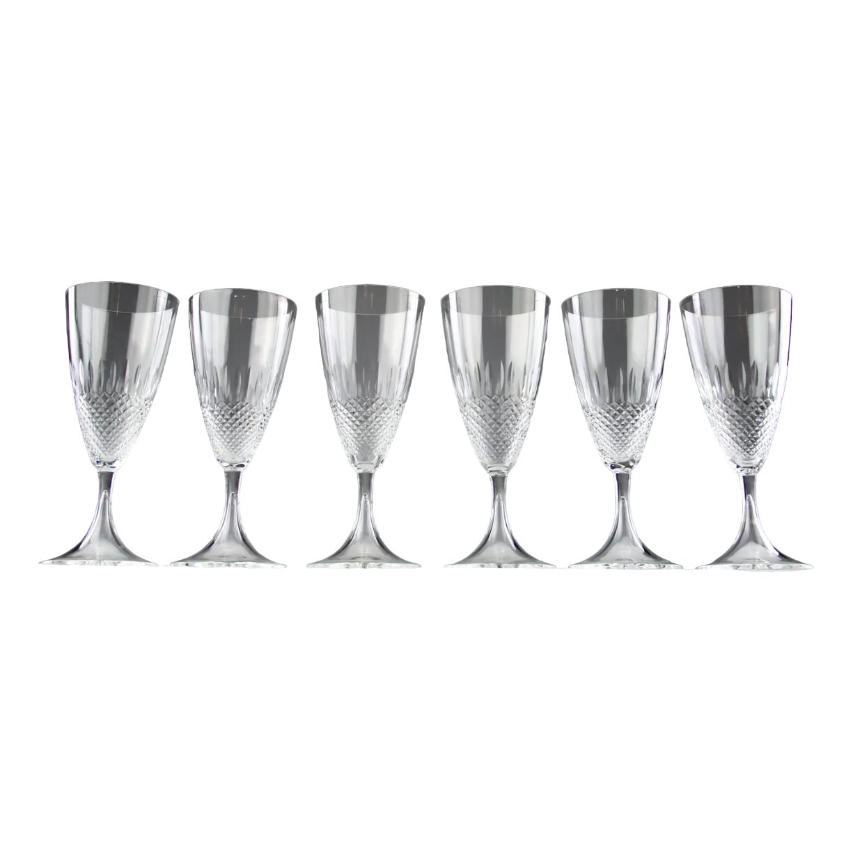 French Chinon Model Champagne Flutes, 1970s, Set of 6 | Chairish