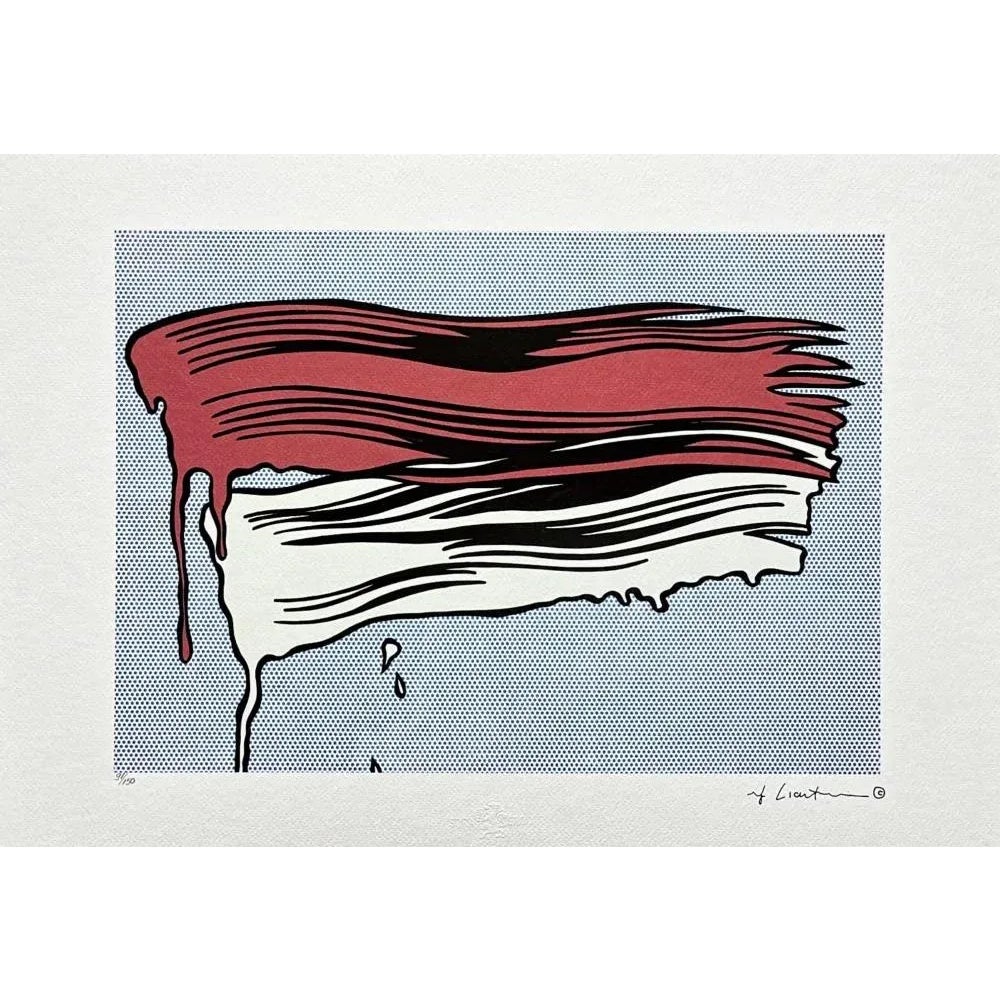 After Roy Lichtenstein, "Brushstrokes", 1990s, Silk-Screen | Chairish