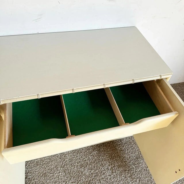 Regency Chic Faux Bamboo “Aloha” Cabinet Sideboard by Dixie | Chairish