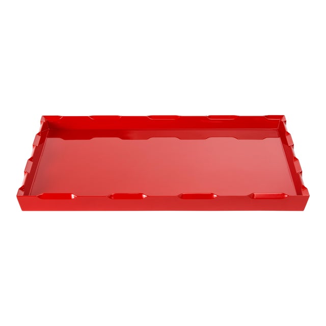 Medium Denston Tray in Chinese Red - Veere Grenney for The Lacquer ...