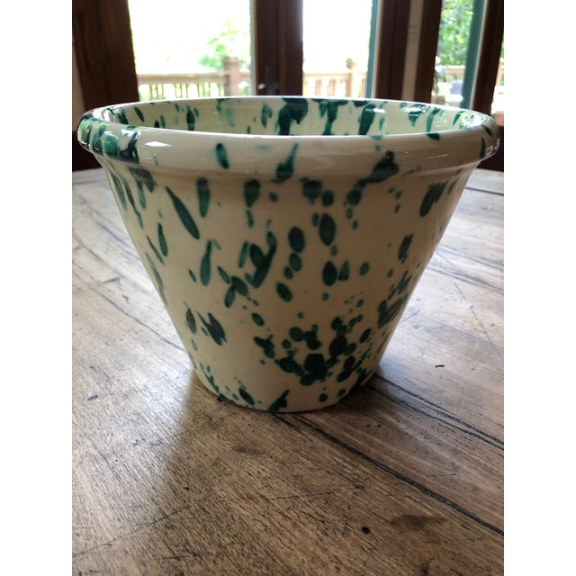 Splatterware Serving Bowl- Made in Italy | Chairish