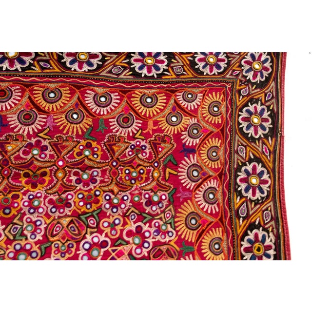 Vintage Ceremonial Indian Sindhi Tapestry | Chairish
