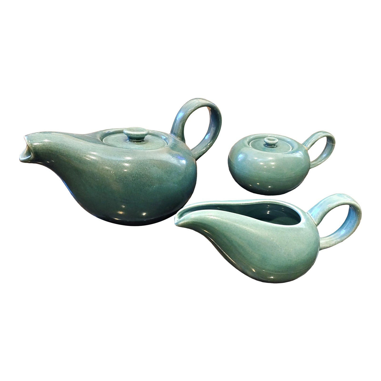 Mid-Century Modern Russel Wright Tea Set - 3 Pieces | Chairish