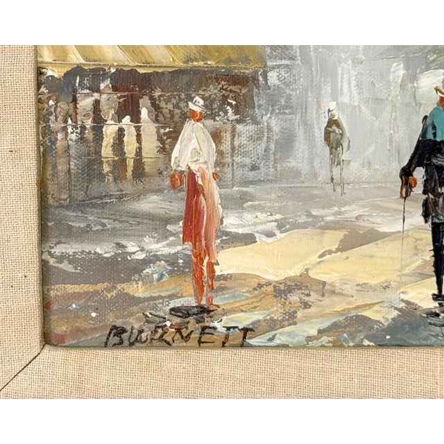 "Vibrant Paris Street Scene" Original Oil on Canvas Painting by Listed ...