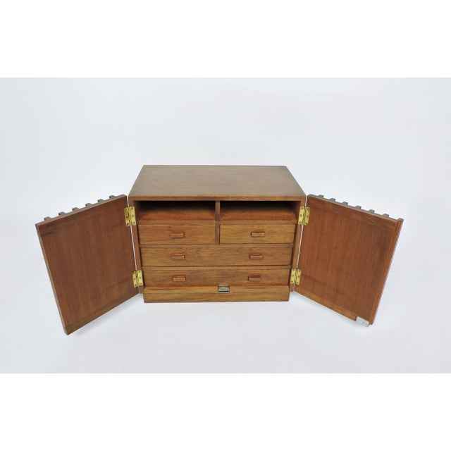 1960s Broyhill Brasilia Style Fluted Walnut Mid Century Modern Jewelry ...