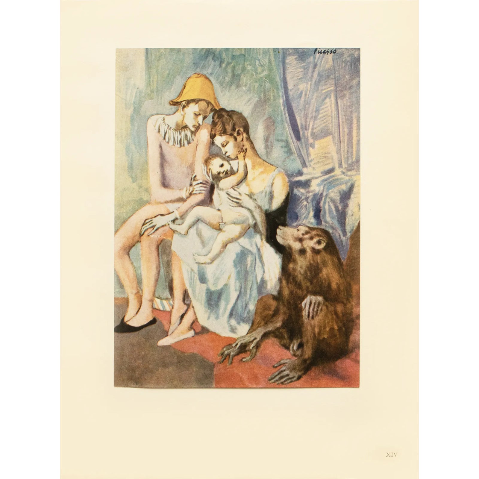 1948 After P. Picasso "The Acrobat's Family With a Monkey", First ...