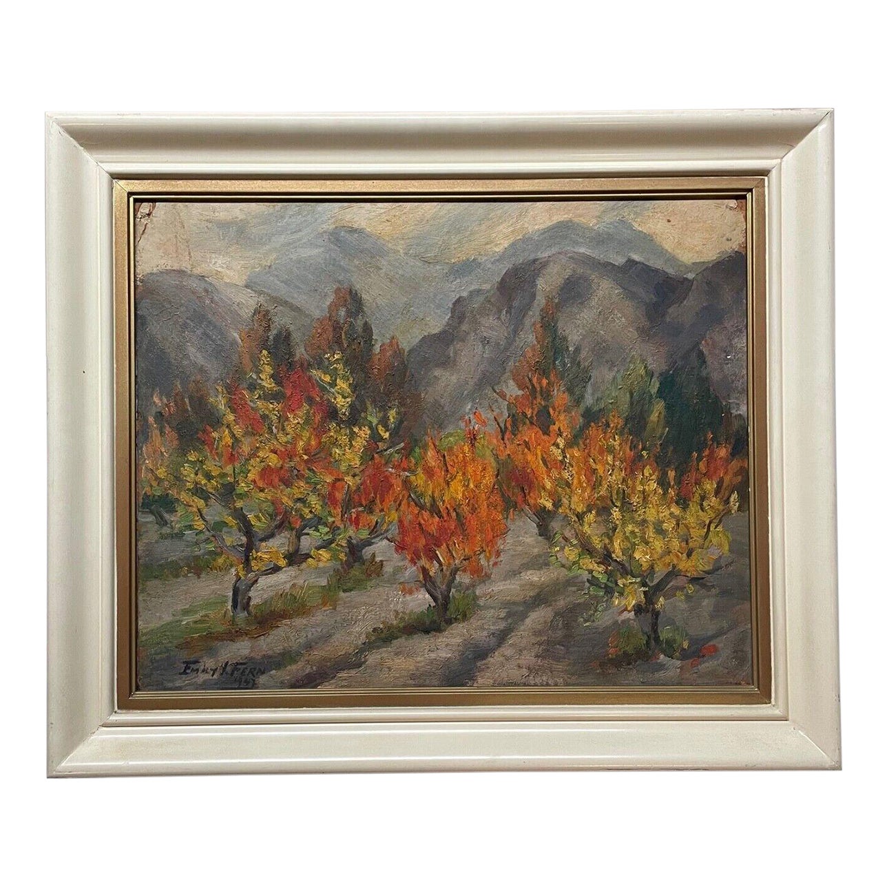 Vintage 1947 Emily Isabel Fern 'Ceres Autumn' South Africa Landscape ...