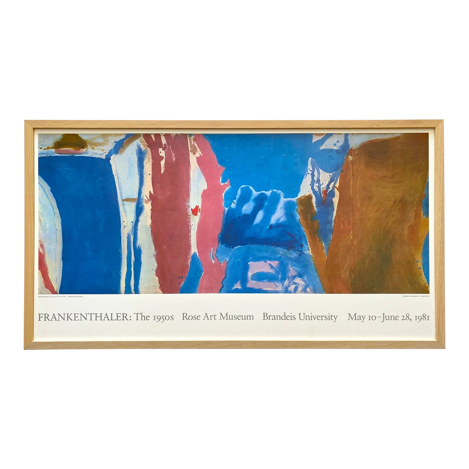 Helen Frankenthaler Vintage 1981 Abstract Expressionist Fine Art ...