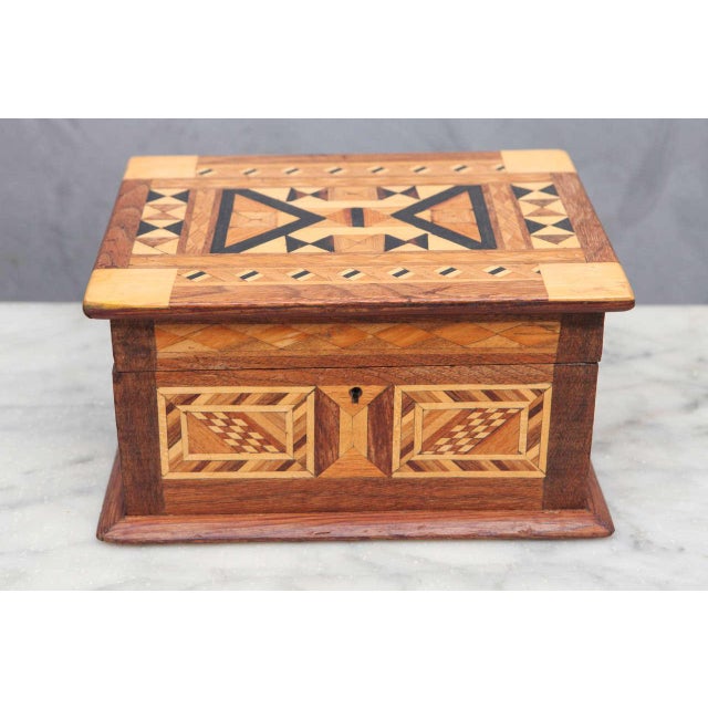 Folk Art Parquetry Box | Chairish