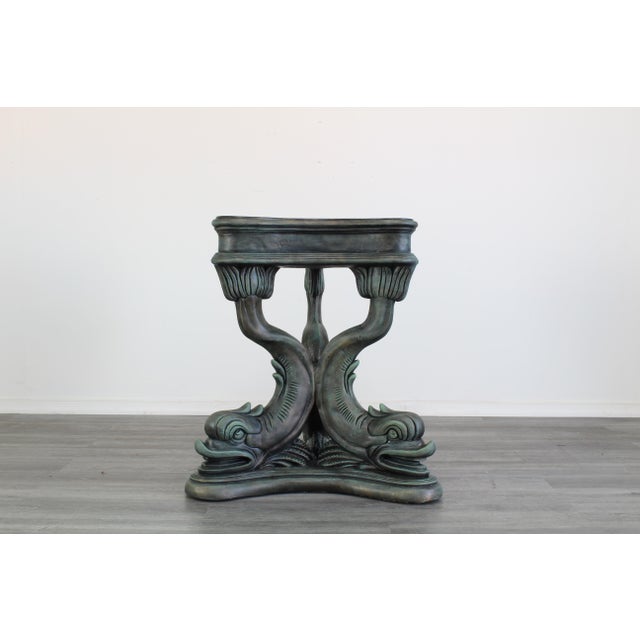 Vintage Terracotta Koi Fish Table Base | Chairish