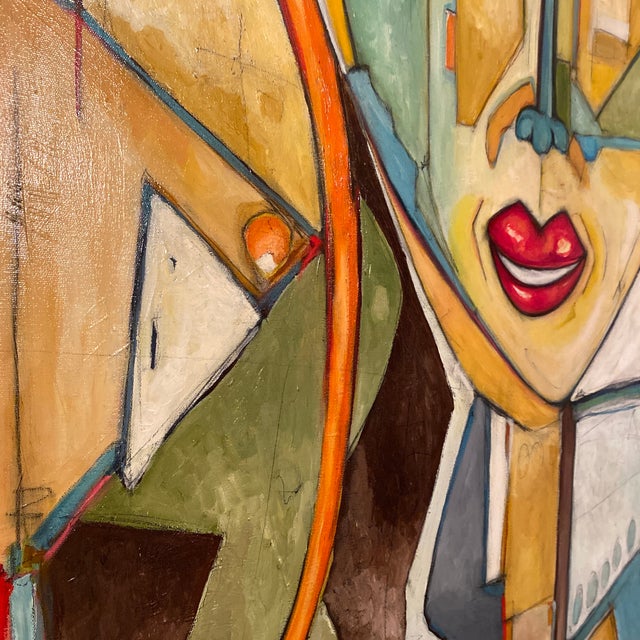 Vintage Expressionist Original Oil Painting Urban Beauty by Daphne ...