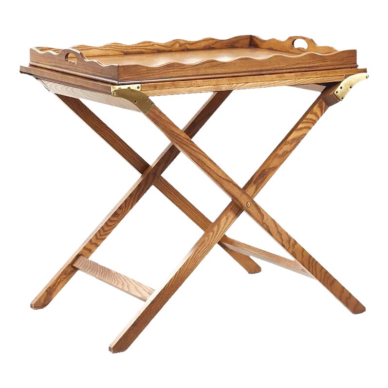 Baker Party Butler Table With Removable Tray and Butterfly Top Serving ...