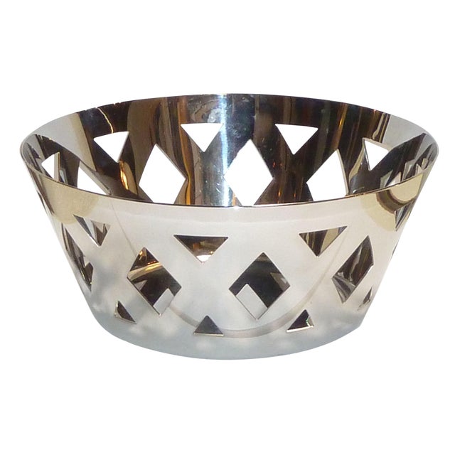 Alessi Stainless Steel Fruit Bowl | Chairish