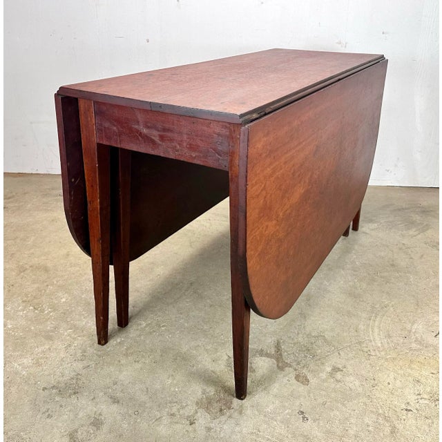 Antique Shaker Style Drop Leaf Pine Dining Table | Chairish