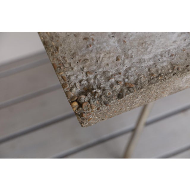 Rustic Concrete/Stone Console Table | Chairish