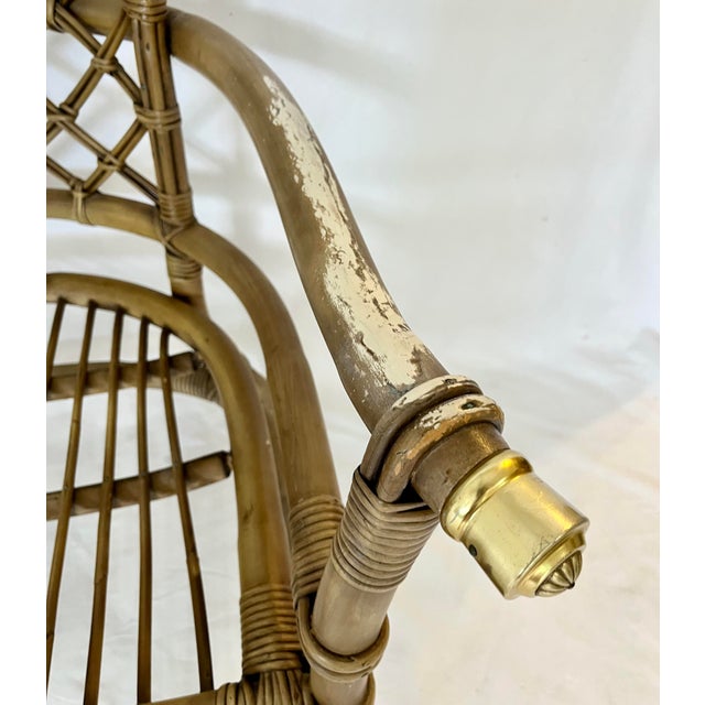 Vintage Ficks Reed Fan Back Peacock Rattan Chairs- a Pair | Chairish