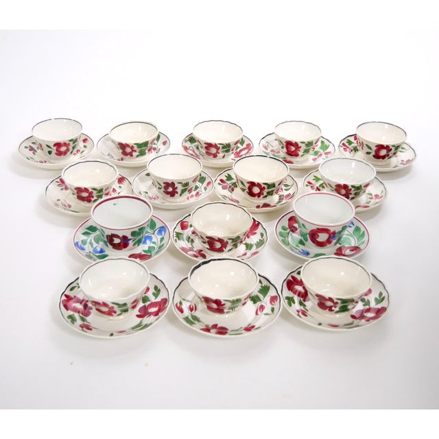 Beautiful American Adams Rose Ironstone Dinnerware Set | Chairish