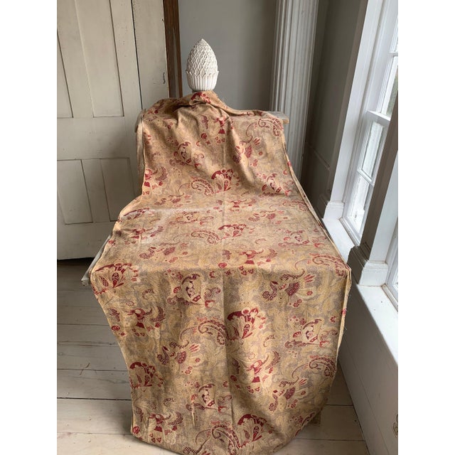 French Fabric Cretonne Floral Printed Botanical Heavy Cotton Cloth ...