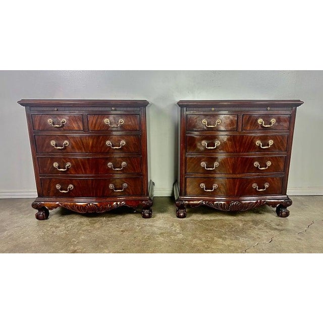 Pair of Heritage Federal Style Chests of Drawers | Chairish