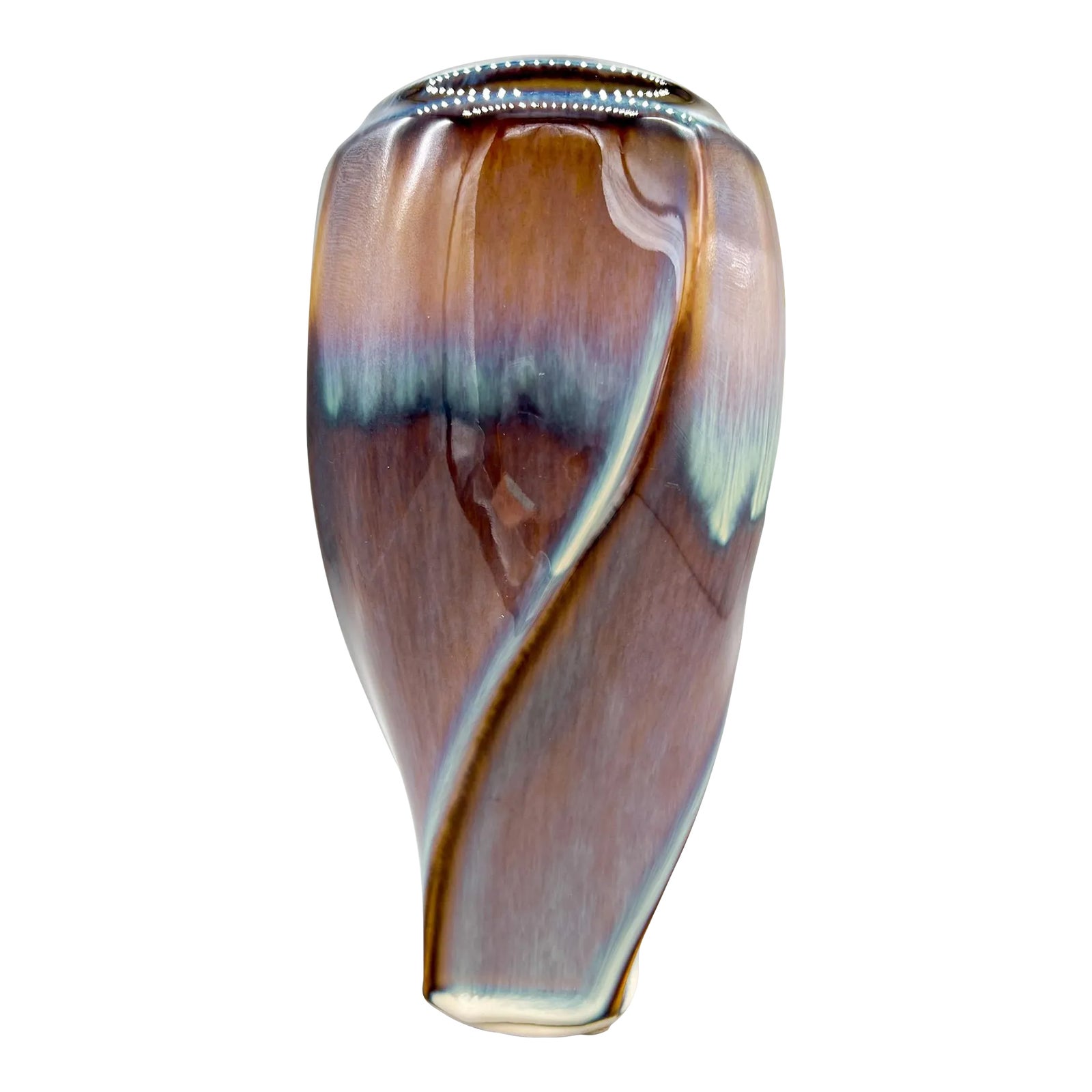 Contemporary Bill Campbell Studio Pottery Vase – Signed – Organic ...