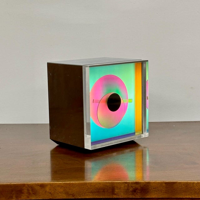 American Mid-Century Modern Prisma Aluminum Aurora Clock, Kirsch ...