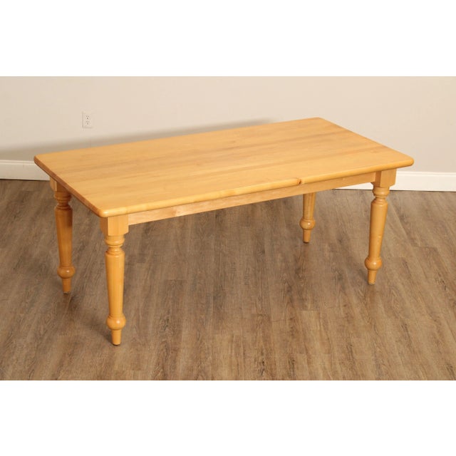 Farmhouse Style Solid Maple Dining Table | Chairish