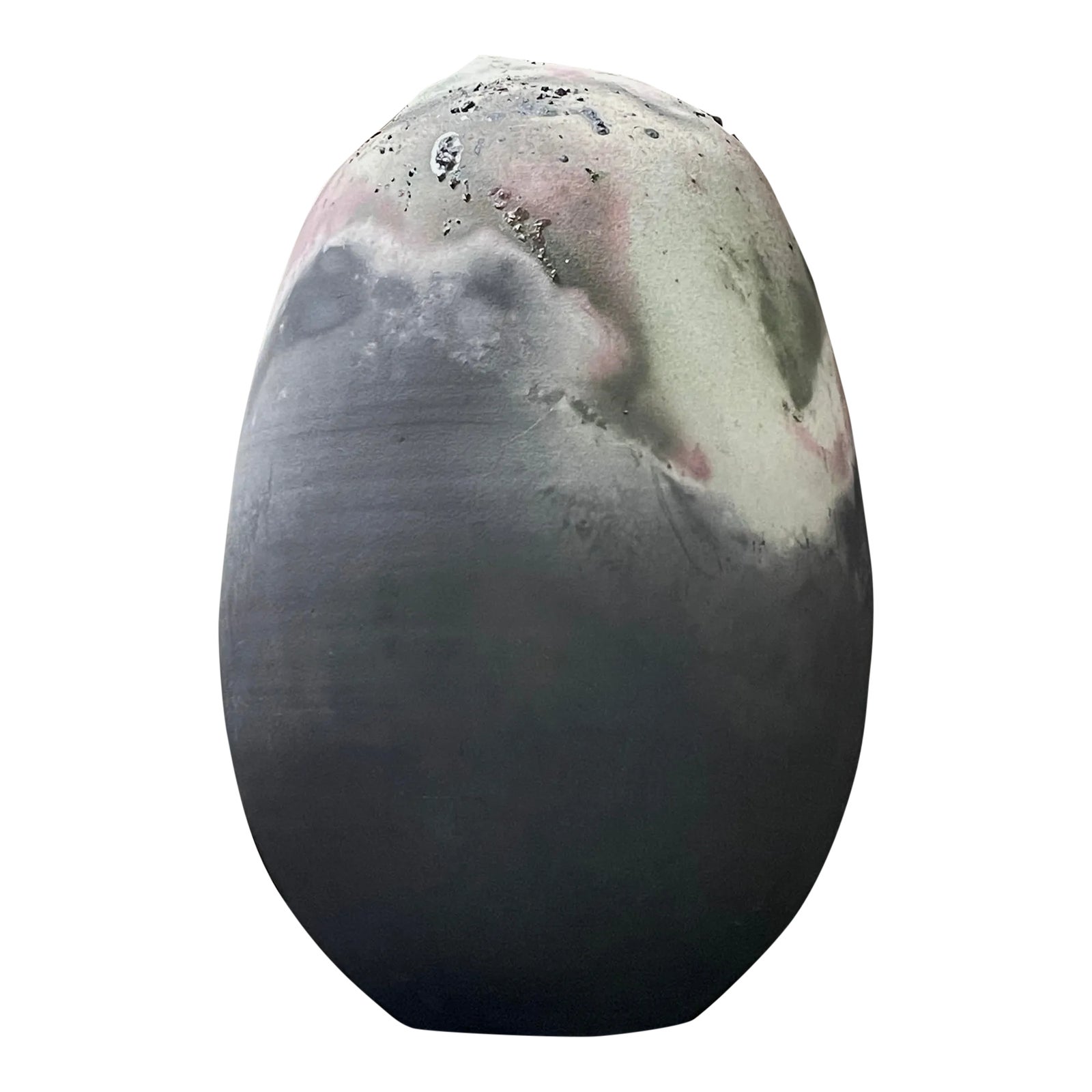 1982 Jeffery Zigulis (American, B. 1954) Large Anagama Fired Seed Pot ...