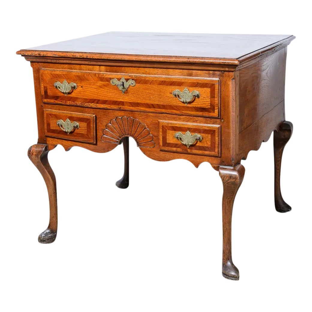 Antique English Elm Low Boy Table | Chairish