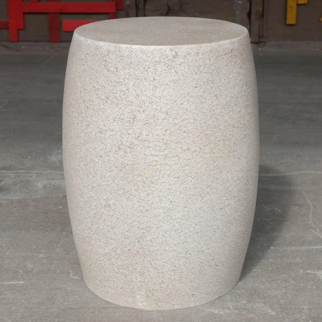 Cast Resin 'Barrel' Table, Aged Stone Finish by Zachary A. Design ...