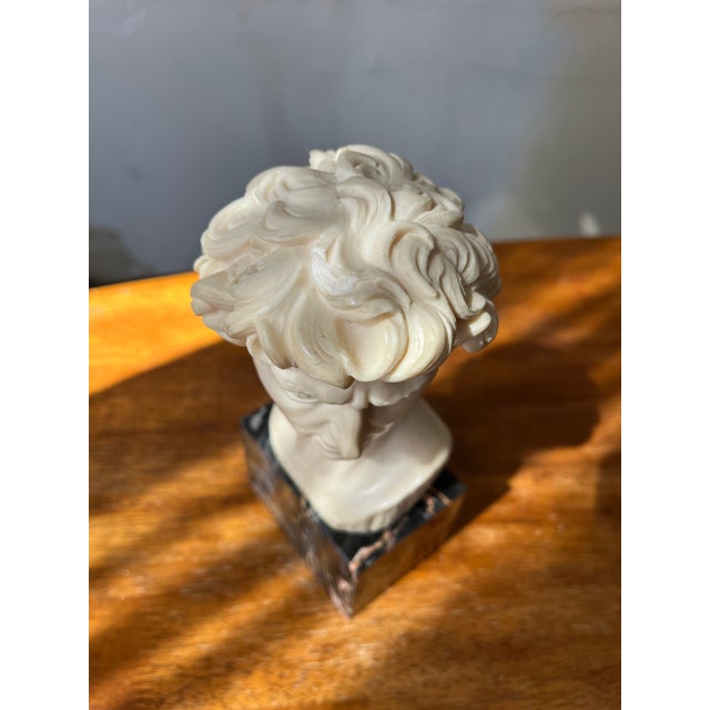 Vintage Italian A. Santini Signed David Bust Sculpture With Marble Base ...