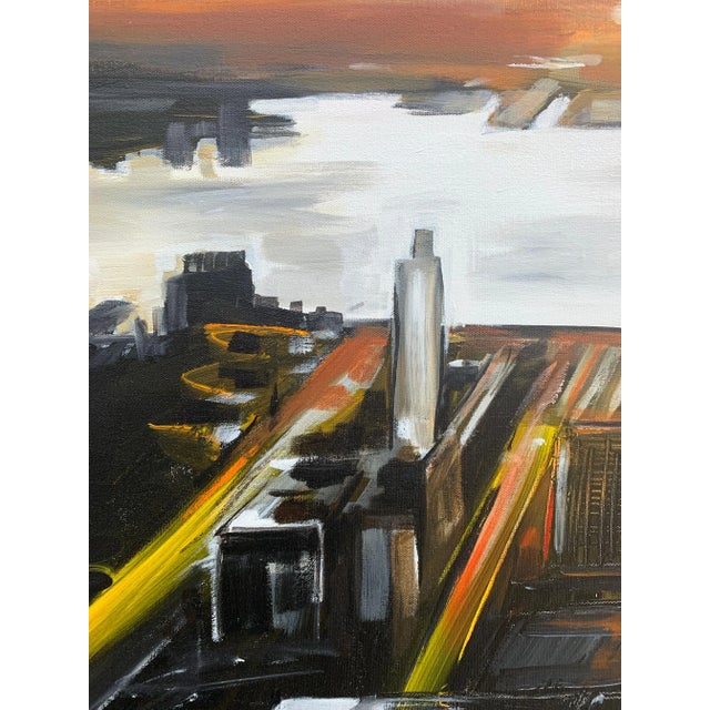 Angela Wakefield, Painting of Aerial View of Manhattan Island New York ...