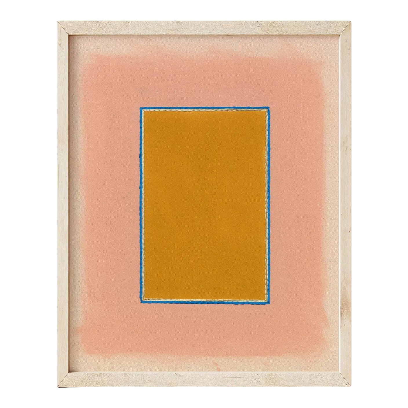 Mustard Gold & Blush Pink Minimalist Color Field Art Print, Emily ...
