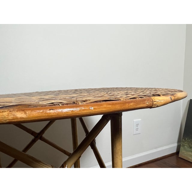Mid 20th Century Vintage Mottled Bamboo French Directoire Style Bistro ...