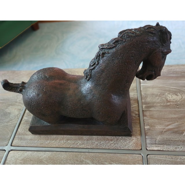 1970s Accent Studios Foundery Chinese Tang Horse Bronze Sculpture ...
