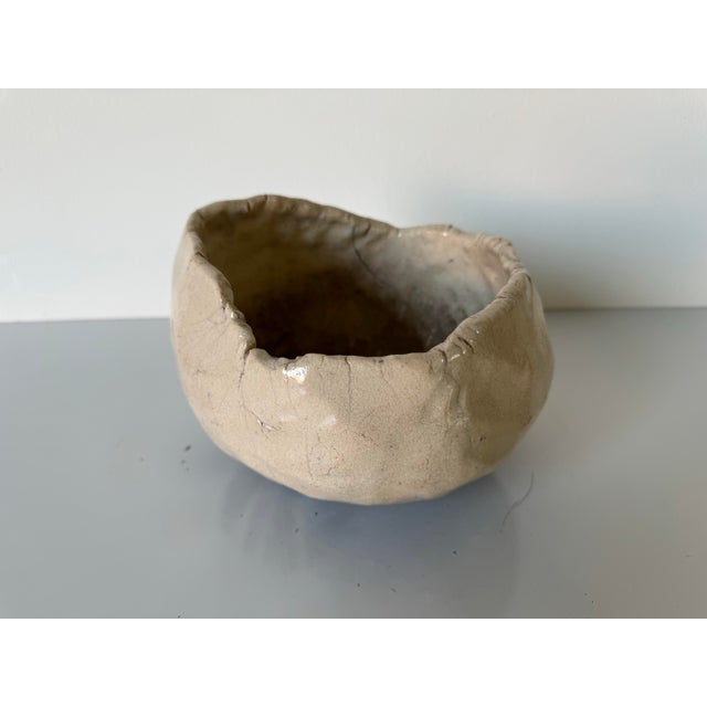Vintage Organic Free - Form Abstract Pottery Bowl | Chairish