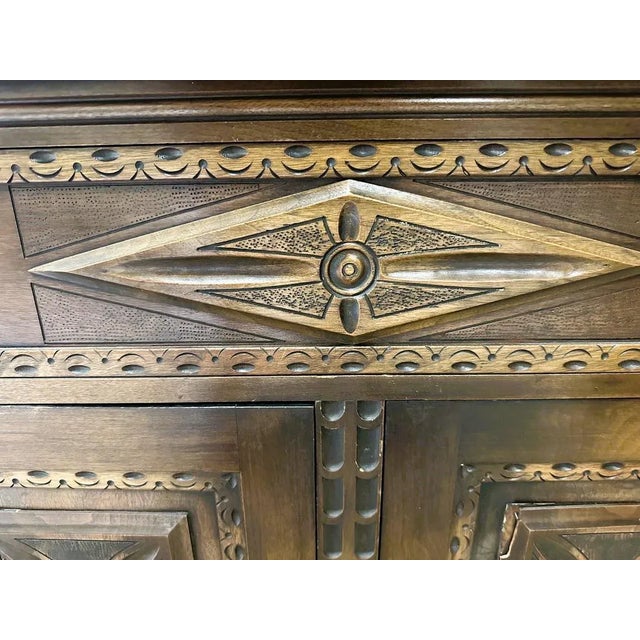 Rare 1920s Baker Furniture Antique Spanish Revival Walnut Liquor ...