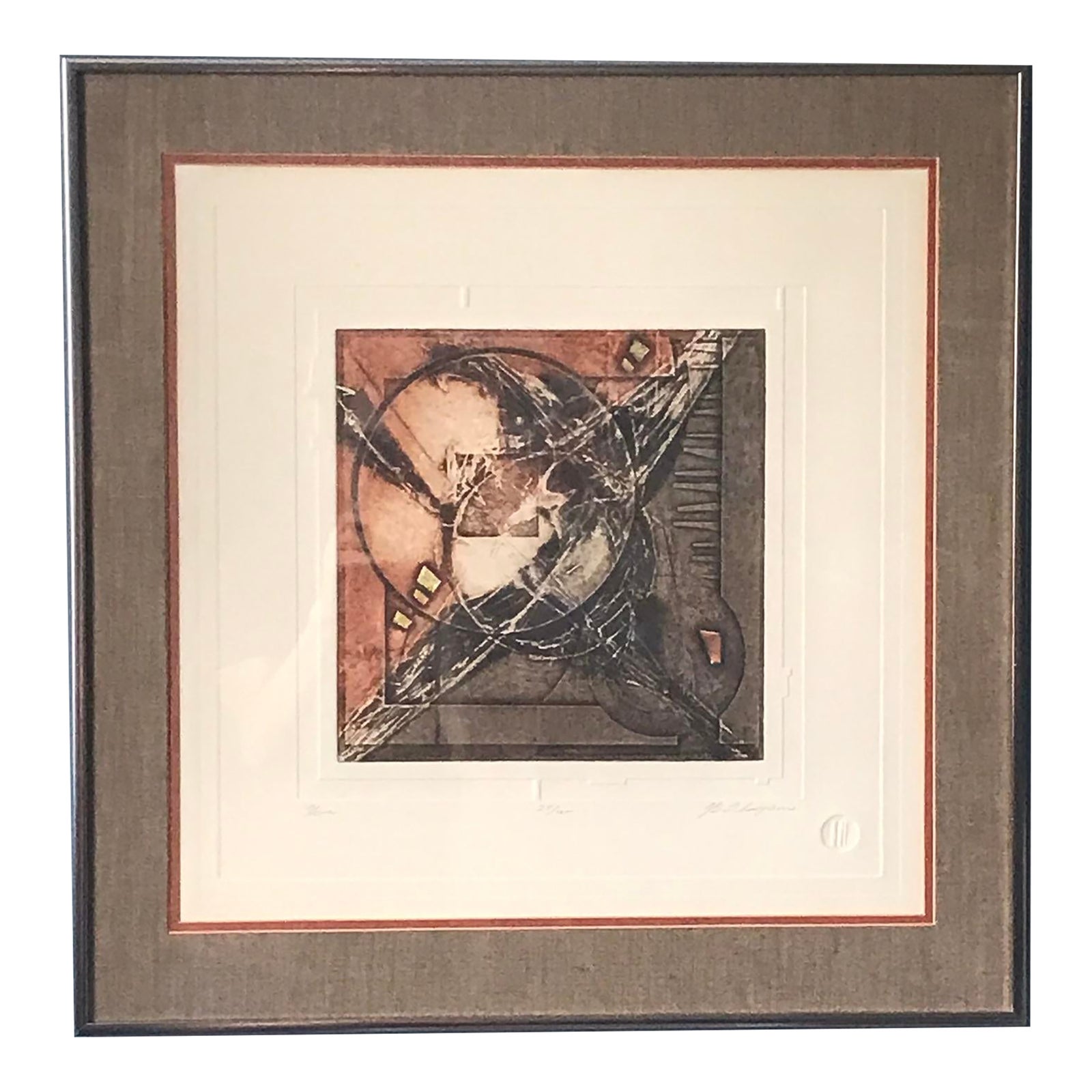 Vintage j.b. Thompson Aquatint Intaglio Mixed Media Etching on Paper ...