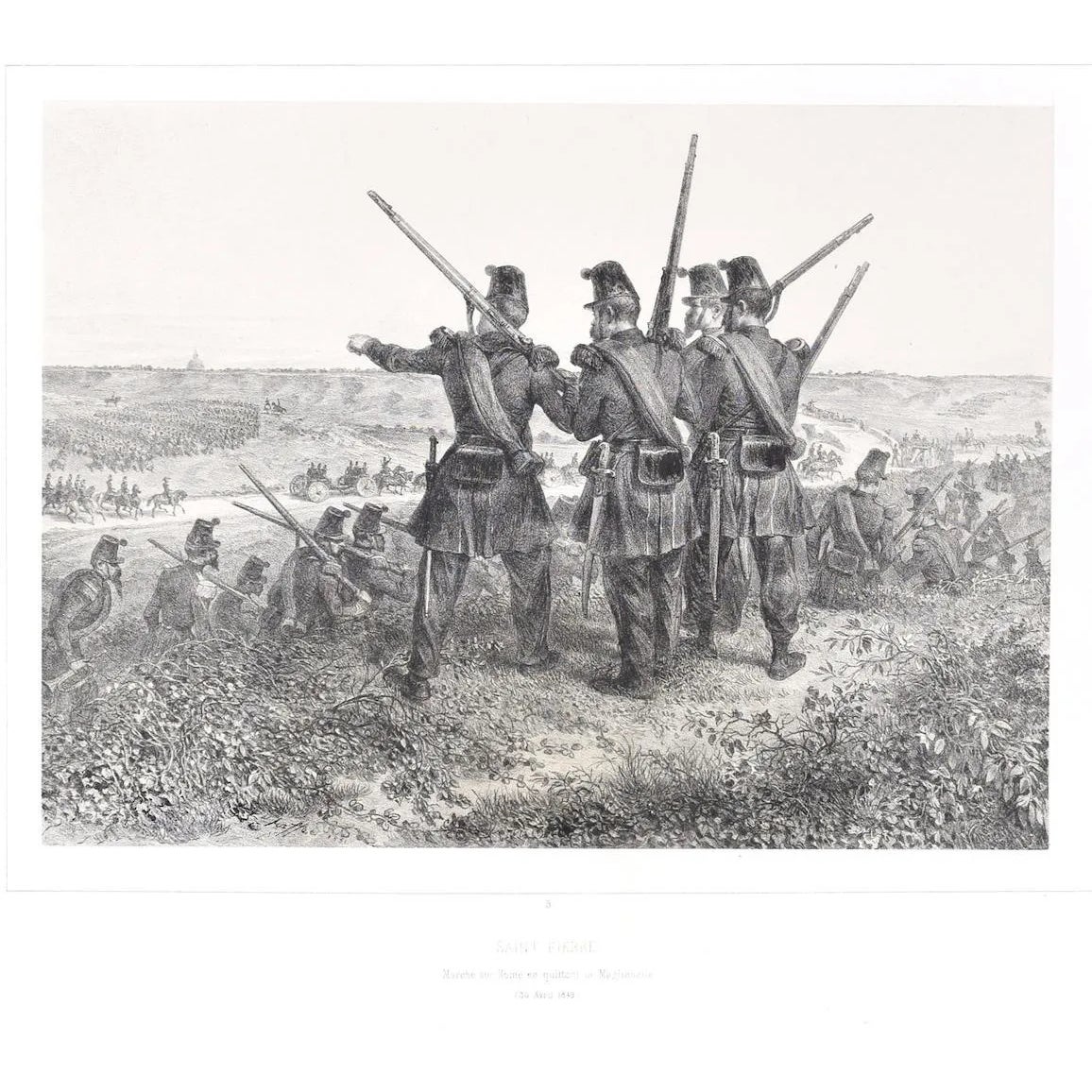 Saint Peter - Original Lithograph by Denis Auguste Marie Raffet - 1851 ...