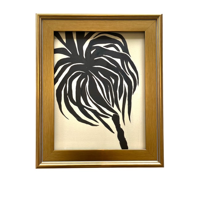 Contemporary Modern Palm Tree Painting by Bryan Boomershine, Framed ...