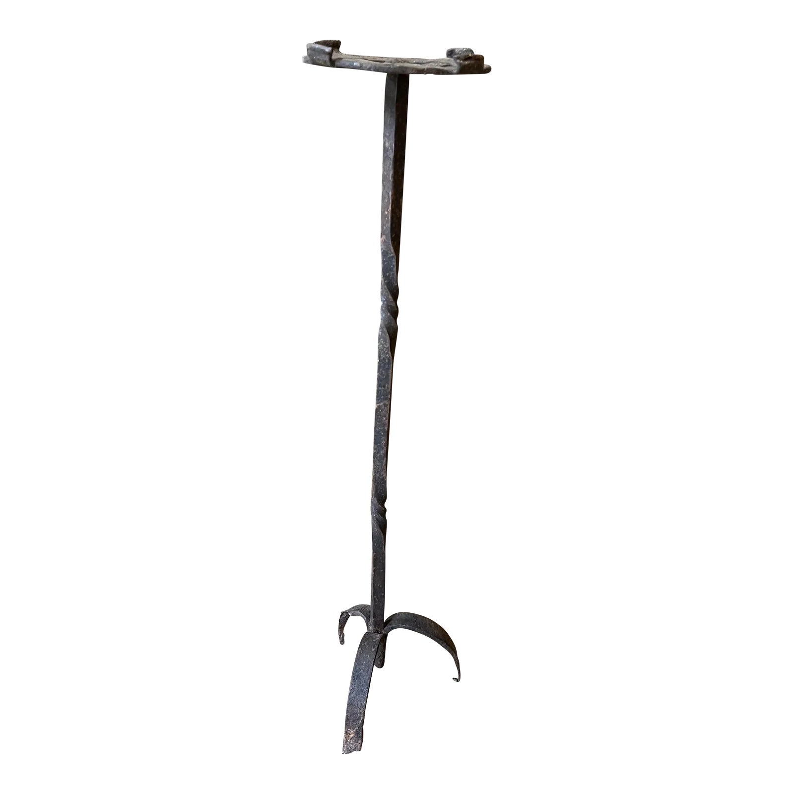 Mid 19th Century Early Iron Pot Stand | Chairish